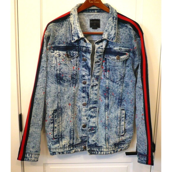 Encrypted Nyc | Jackets & Coats | Encrypted Acid Wash Paint Splatter ...